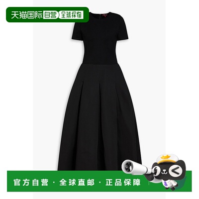 1h可退 潮奢 Staud 女士 Hopper 棉混纺针织罗缎长款连衣裙 R25R2