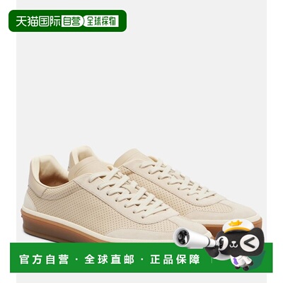 潮奢 Loro Piana 诺悠翩雅 女士 网球山羊皮边皮质运动鞋