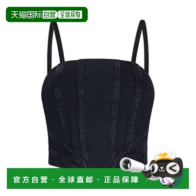 1h可退 AMIRI 女士衬衫 PS24WDF007FADEDBLACK SS2024 黑色背心