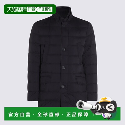 1h可退 HERNO 男士羽绒服 PI007ULE12456Z9202 AW2025 蓝色夹克