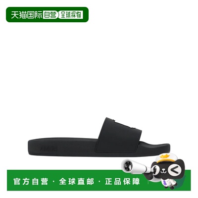 1h可退 AMIRI 男士拖鞋 AMCSCA1014001 AW2026 黑色 Ma 凉拖