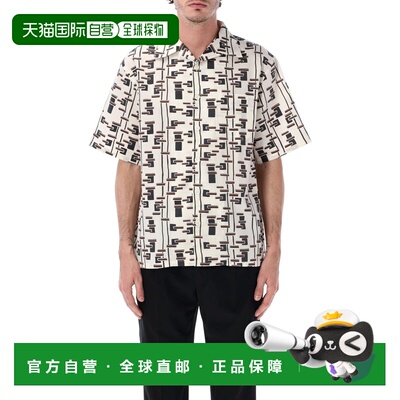 PRADA 男士衬衫 UCS41419GWF0S8V  CAMICIE 男装SS2026短袖卡其色
