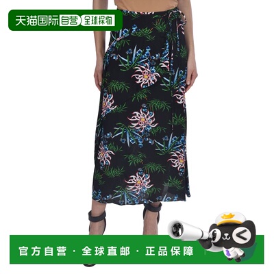 KENZO 女士半身裙 2JU12958F99 SS2020 黑色 Sea Lily skirt in b