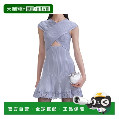 1h可退 SELF-PORTRAIT 女士连衣裙 SS25026SBL SS2025 灰色裙子