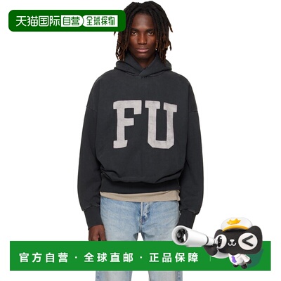 essentials fear of god 男士 Fear of God 黑色 Qualified 连帽