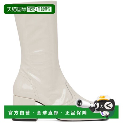 1h可退 潮奢 miista 女士 灰白色 Cass 中筒靴 MI3958Beige