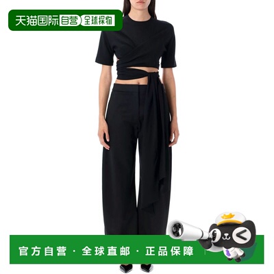 ALAIA 女士T恤 25AAA9H1250W071B995 AW2025 黑色