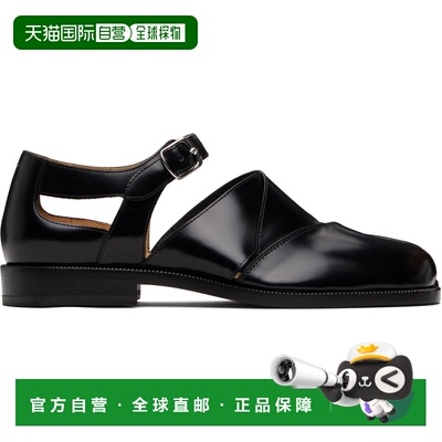 1h可退 潮奢 Maison Margiela 马丁 马吉拉 女士 黑色 Tabi Leath