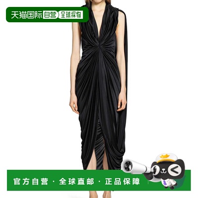 LOEWE 女士连衣裙 S359Y09XK51100 SS2026 黑色 粘胶纤维连衣裙
