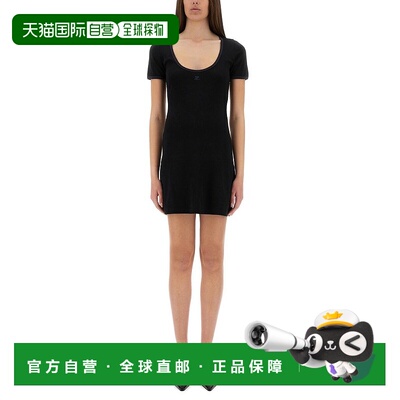 1h可退 潮奢 Courreges 女士 短袖连衣裙 225JRO600JS0203包臀裙