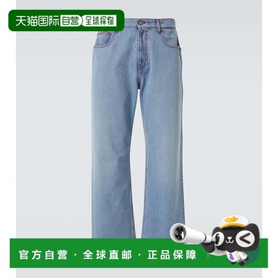 1h可退 潮奢 Erl 男士 Venice 中腰直筒牛仔裤 blue蓝色 舒适时尚
