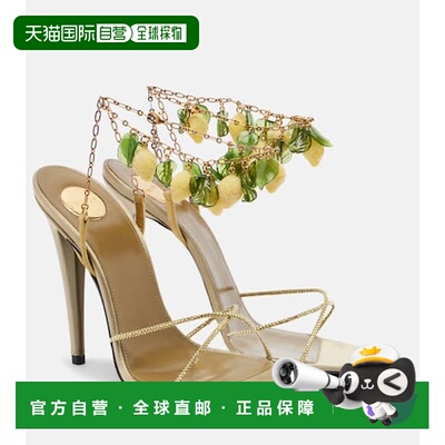 1h可退 潮奢 Saint Laurent 圣罗兰 女士 Mon Cheri 精饰绒面革凉