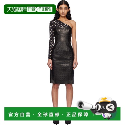 1h可退 潮奢 Marine Serre 女士 黑色 Moonogram Embossed 皮革连