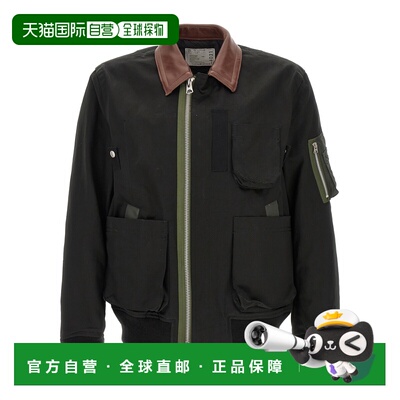 1h可退 SACAI 男士夹克 2604031M001 AW2026 黑色 长袖休闲夹克