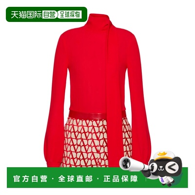 VALENTINO 女士连体裤 BVE2B87TDUL0 SS2023 红色 TOILE ICONOGRA