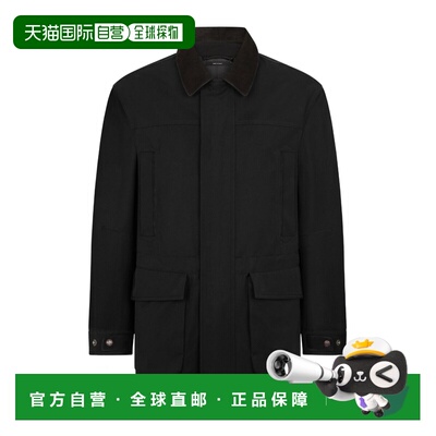 TOM FORD 男士夹克 OJM031FMV042NAA AW2026 黑色 斜纹领野战夹克