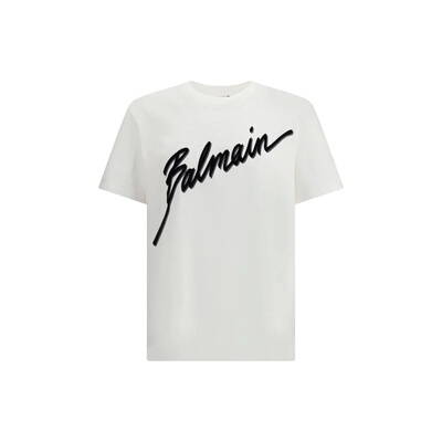 BALMAIN 男士T恤 GH1EG000BC86GAB SS2026 白色 Balmain T-Shirts