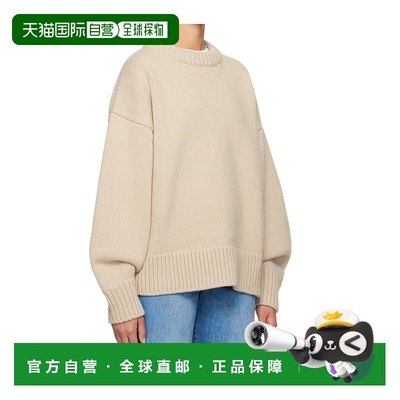 THE ROW 女士针织毛衣 325Y184SAND AW2024 灰色 Ophelia圆领毛衣