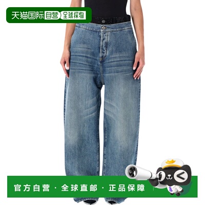 THE ATTICO 女士休闲裤 牛仔裤直筒裤AW2026 WCP00322DMX001TR226