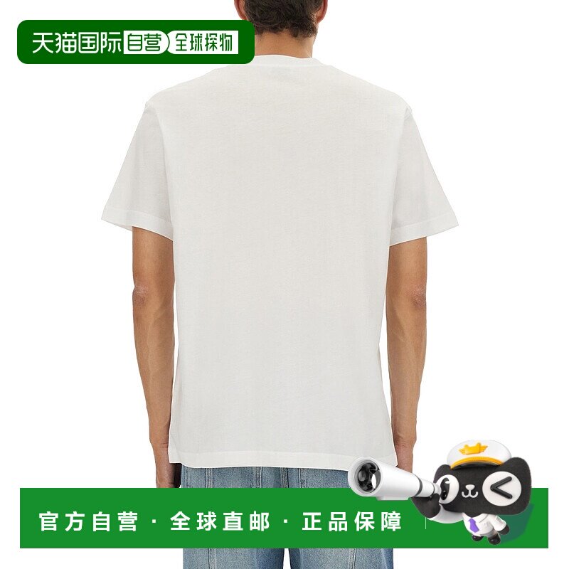 1h可退 MOSCHINO 男士T恤 071652411001 AW2025 白色 T-SHIRT男装