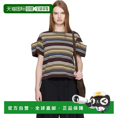 1h可退 潮奢 Sacai 女士 多色 Horizontal Stripe T 恤 2608380