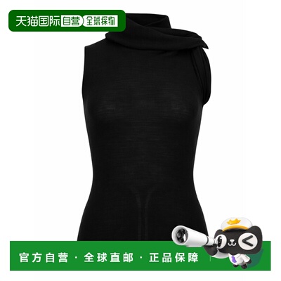 RICK OWENS 女士T恤 RP01F6666M09 SS2026 黑色 无袖上衣