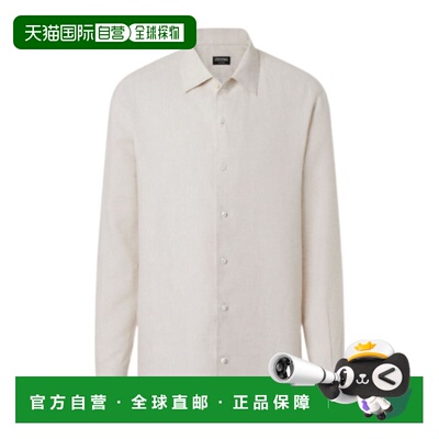1h可退 Z ZEGNA 男士衬衫 UHX31A3SRO3043 SS2026 白色 长袖衬衫