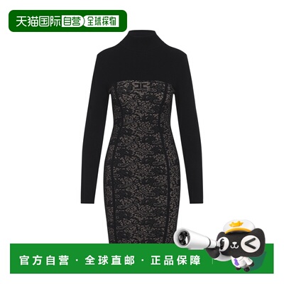 ElisabettaFranchi/NERO PELLE女士短款连衣裙 【付后1h可退】
