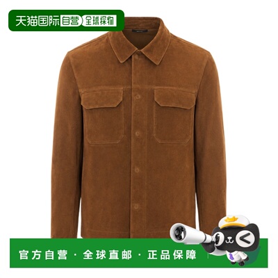 TOM FORD 男士夹克 LJS032LMS038ECL AW2026 棕色 单排扣皮夹克