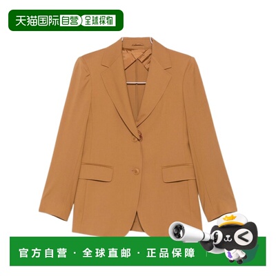 1h可退 MAX MARA 女士西服 ASSENZ6I06013 AW2026 棕色 长袖西装