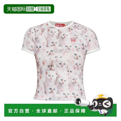 DIESEL 女士T恤 TUNCLAUA185550JLCC100A AW2025