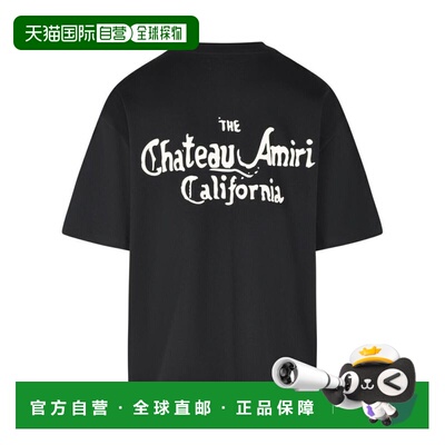 1h可退 AMIRI 男士T恤 AMTOJR1062BLACK SS2026 黑色 Black cotto
