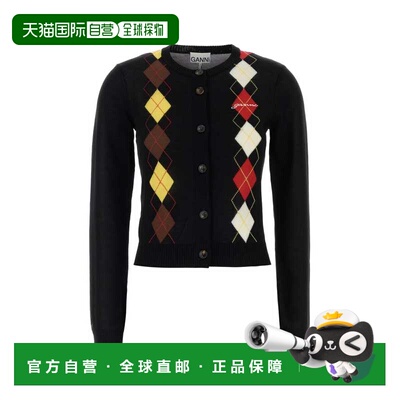 GANNI 女士针织衫 A1160009099 AW2026 黑色 