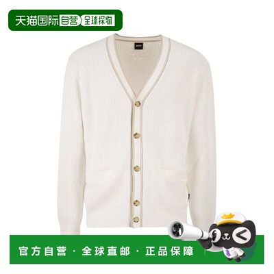 BOSS 男士针织衫 5056048710278982100 CO 白色 Ribbed cotton ca
