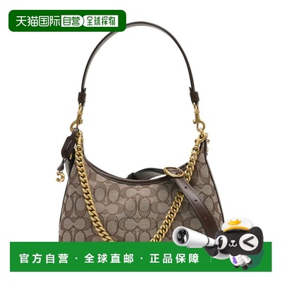 COACH 女士单肩包 CDG71 SS2026 棕色 Coach Signature Juliet 25