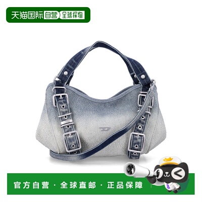 DIESEL 女士斜挎包 X10930P9402HB621 AW2026 灰色 D-One 小号单
