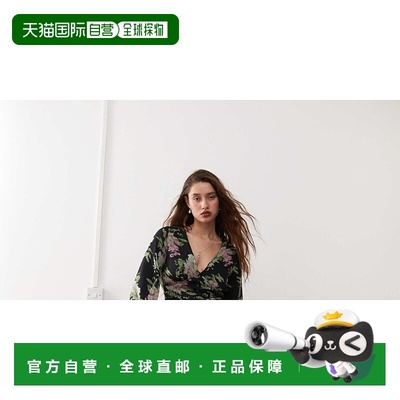 1h可退 潮奢 reclaimed vintage 女士 再生复古印花长款连衣裙