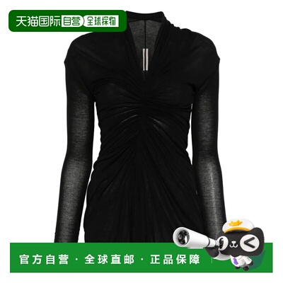 RICK OWENS 女士T恤 RP01F6201JS09BLACK SS2026