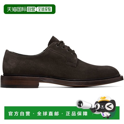 1h可退 潮奢 Drake's 男士 棕色 August 德比鞋 DR1AF32244002