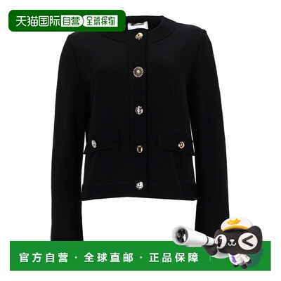 MOSCHINO 女士针织衫 51305284555 SS2026 黑色 Cardigan With Bu