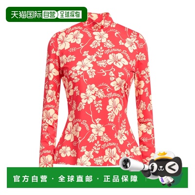 潮奢 Marine Serre 女士 T恤 red红色 舒适时尚