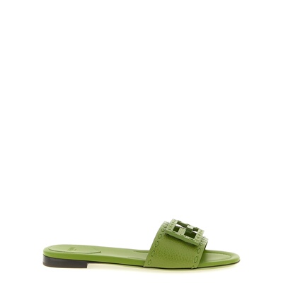 FENDI 女士凉鞋 8R8136AQY2F1VDK SS2026 绿色 'Baguette' slides