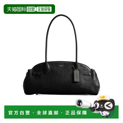 1h可退 COACH 女士手提包 CCM57B4BK AW2025 黑色 Empire 手提包