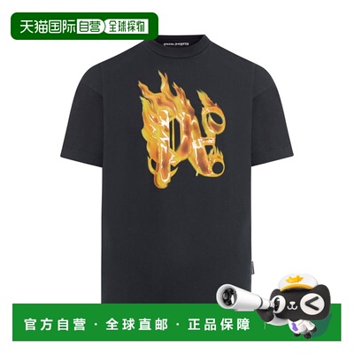1h可退 潮奢 Palm Angels 棕榈天使 男士 黑色 Burning Monogram