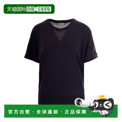 HERNO 女士T恤 JG000312D520569200BLUNAVY9200BLUNAVY