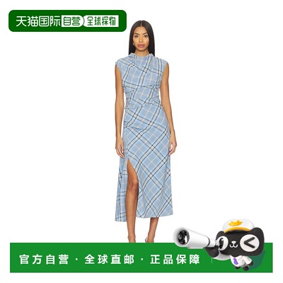 1h可退 潮奢 Simkhai 女士 Burke 垂褶中长连衣裙 5251181NP