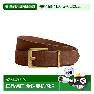 COACH 奥莱款女士HARNESS针扣腰带CEB72B4WBR