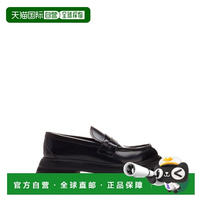 ALEXANDER MCQUEEN 女士芭蕾乐福鞋一脚蹬松糕鞋 666328WHZ801000