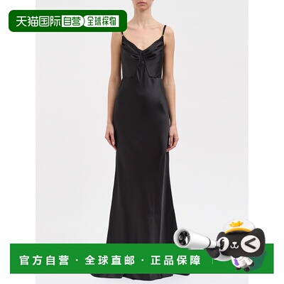 ELISABETTA FRANCHI 女士吊带连衣裙长裙 NABR3362E2110BLACK