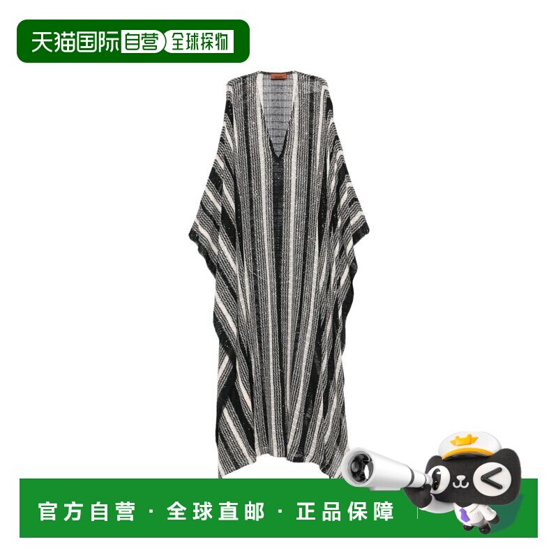 MISSONI BEACHWEAR 女士 BEACHWEAR clothing 海滩黑色裹裙/披纱